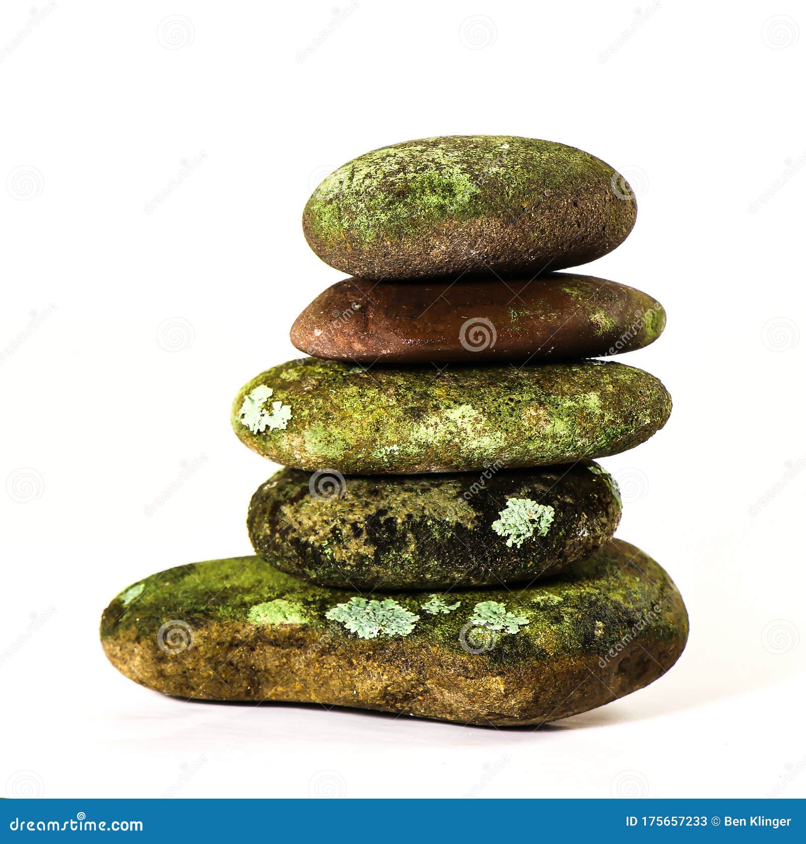 Mossy Rock Stack stock image. Image of harmony, life - 175657233