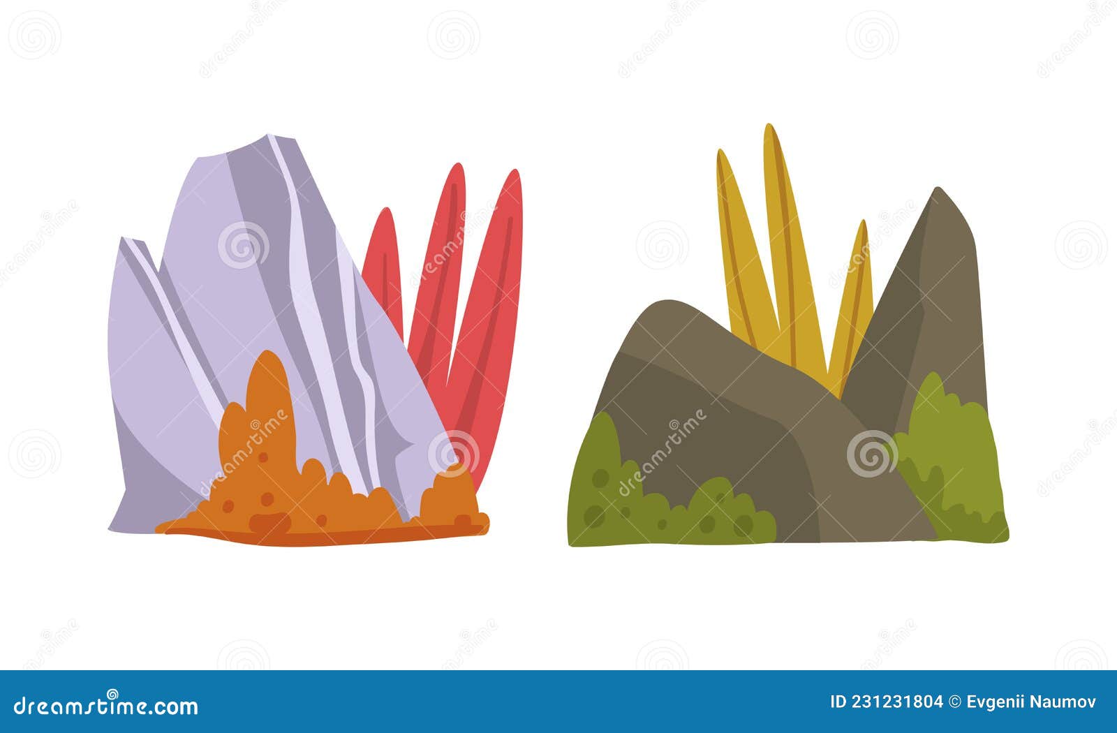 Vector Mossy Green Leaves On Textured Leaf Background Seamless Repeat ...