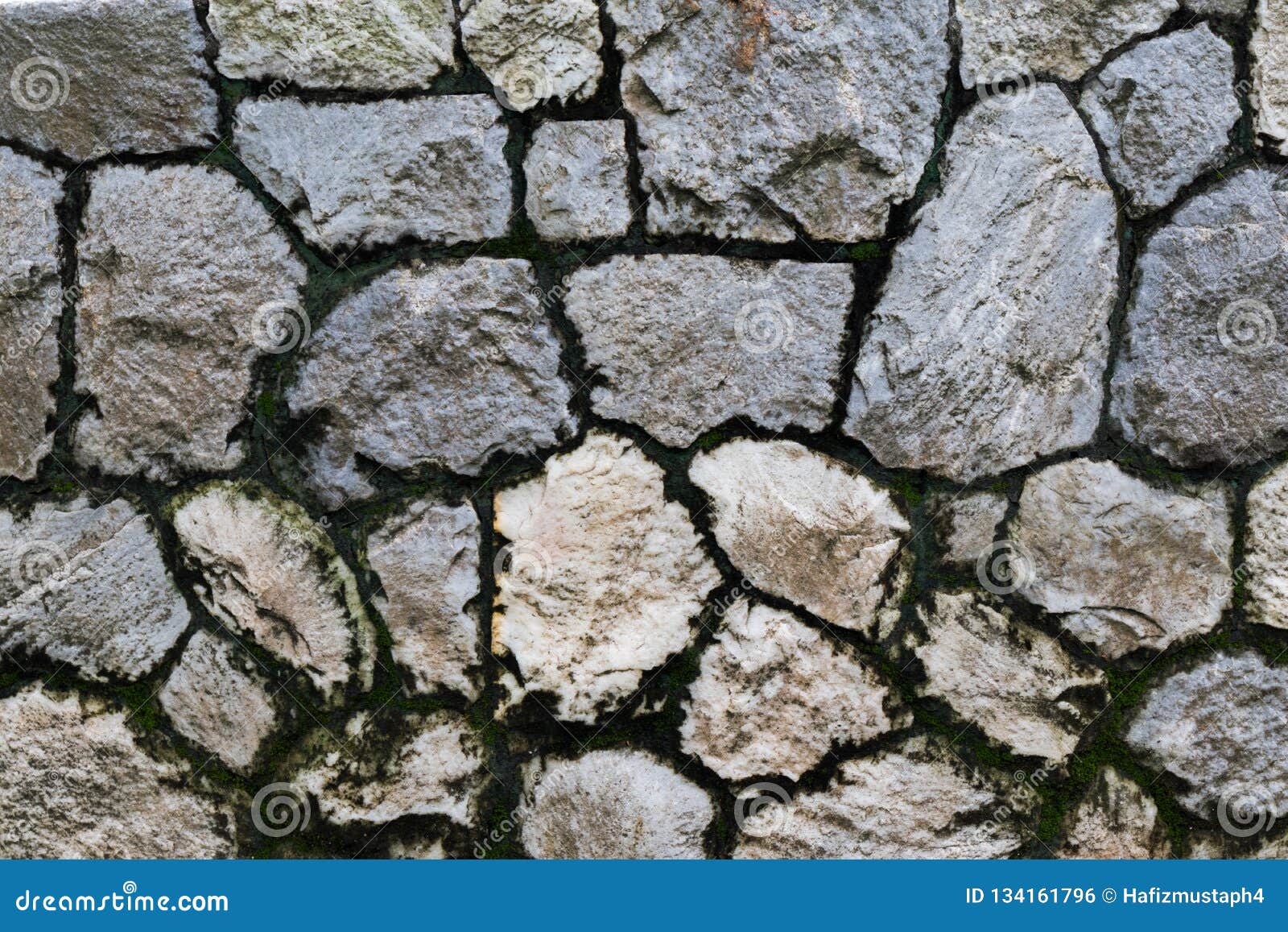 Mossy Stone Wall Texture Close Up in the Park Stock Photo - Image of ...