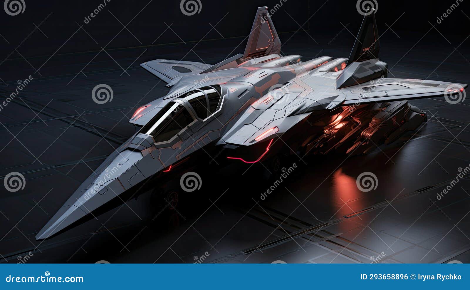 The Most Advanced Military Fighter of Future Stock Photo - Image of ...