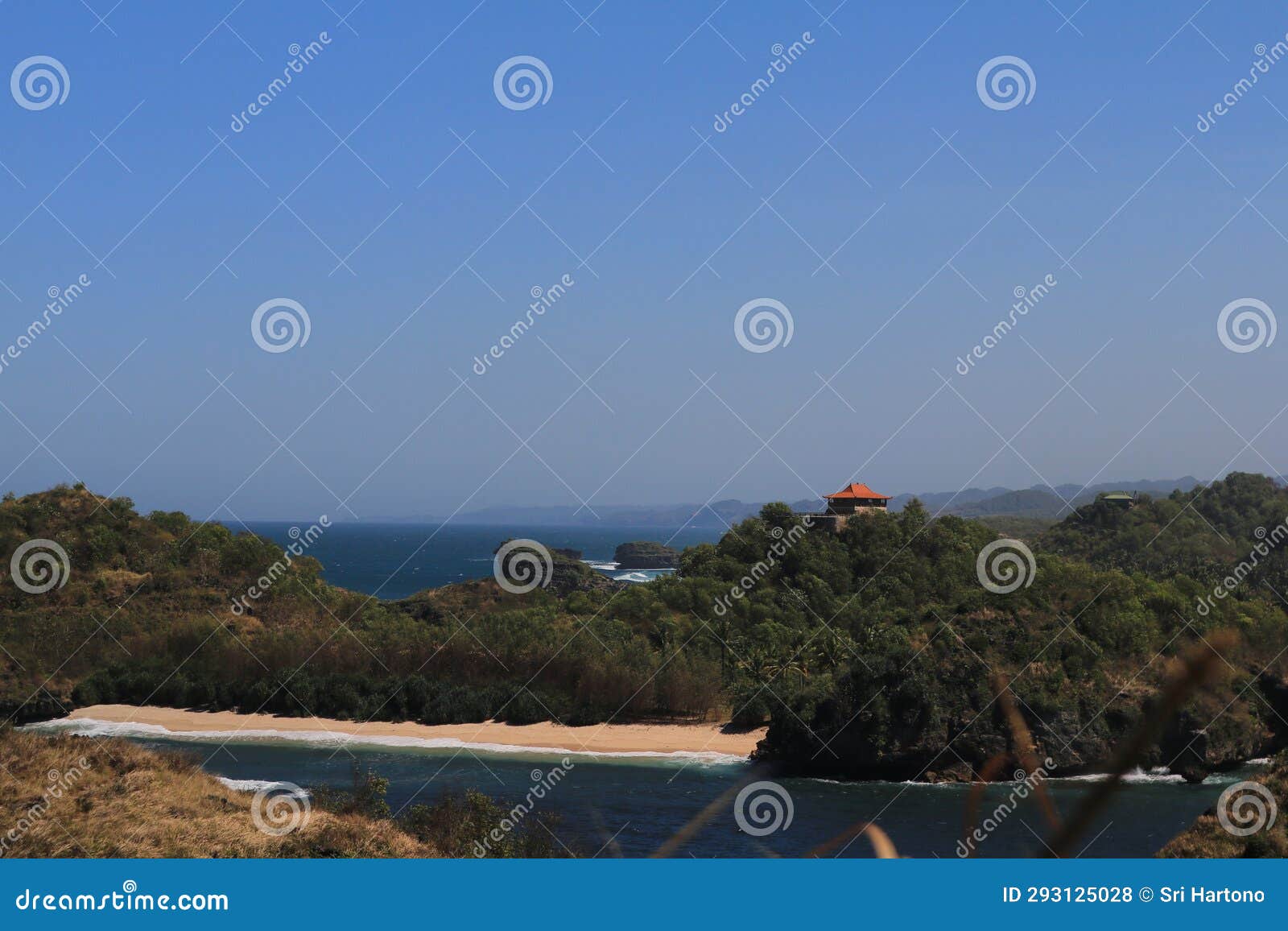 The Most Beautiful Beach in Pacitan, East Java Stock Photo - Image of ...