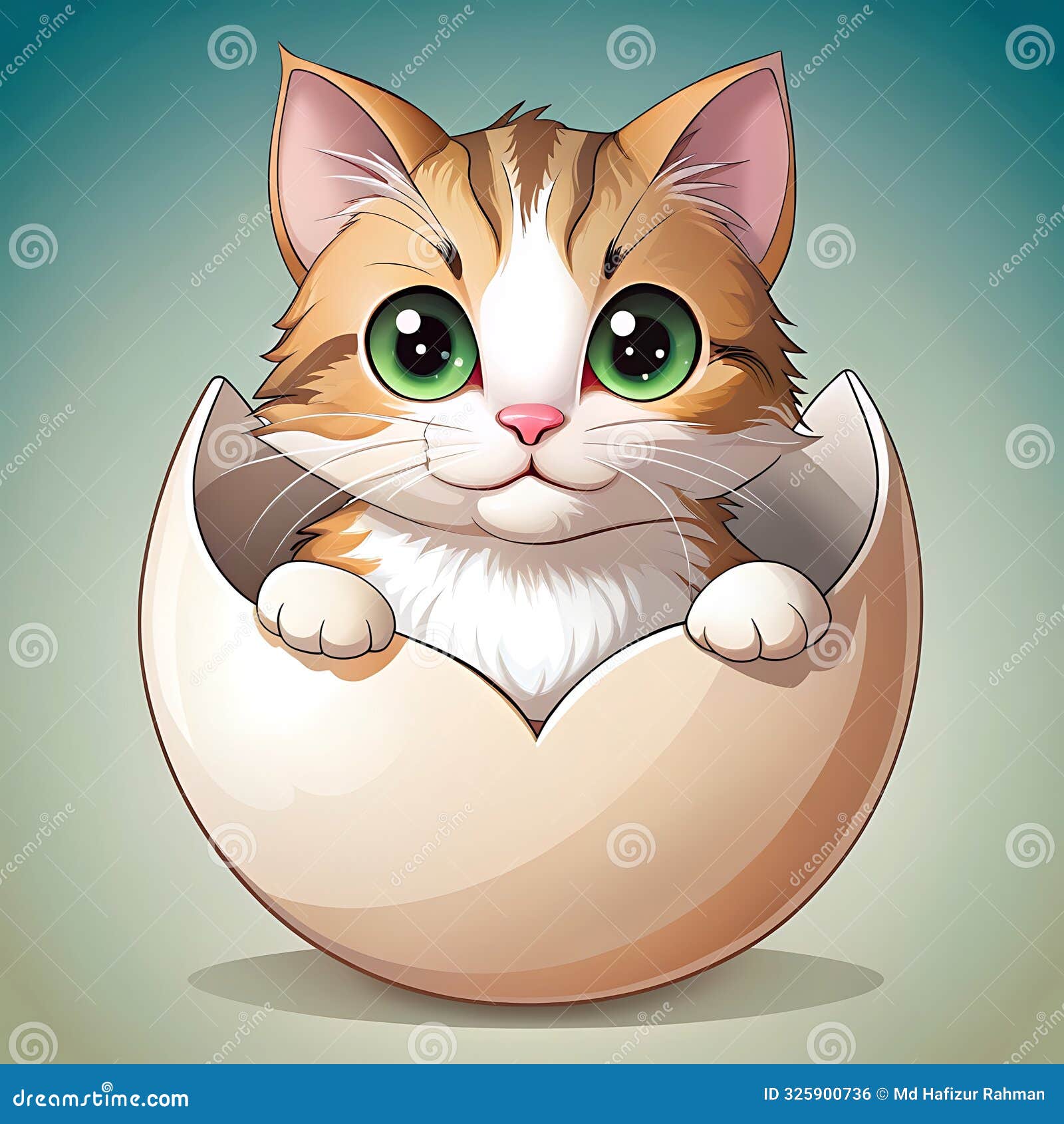 The Most Beautiful and Cute Cat, Graphic Design File Stock Illustration ...