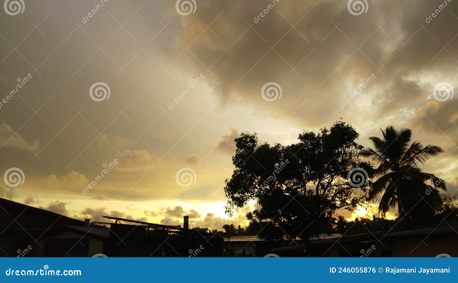 The Most Beautiful Evening Time that Catches the Eye Stock Photo ...
