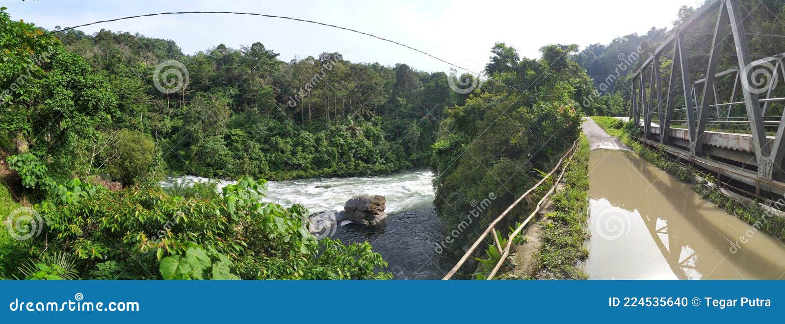 The Most Beautiful and Exotic River Views in Asahan North Sumatra Stock ...
