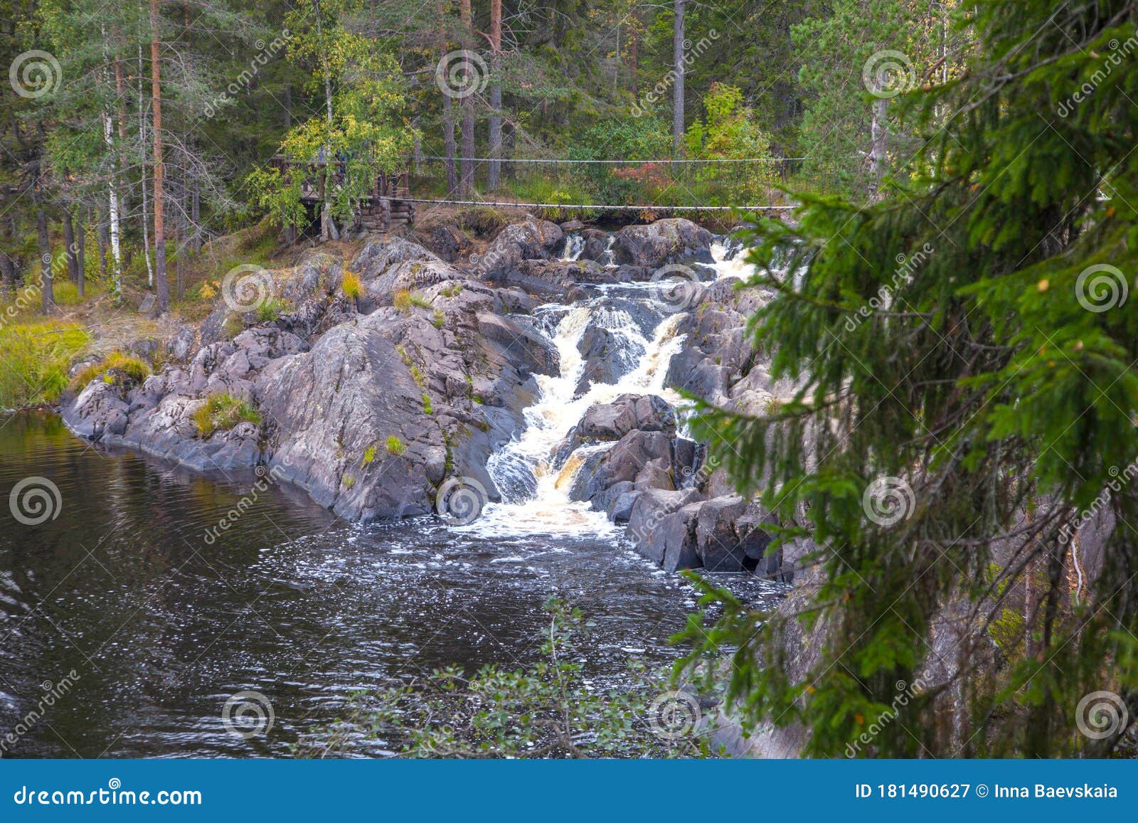 The Most Beautiful Falls in Karelia Stock Image - Image of strength ...
