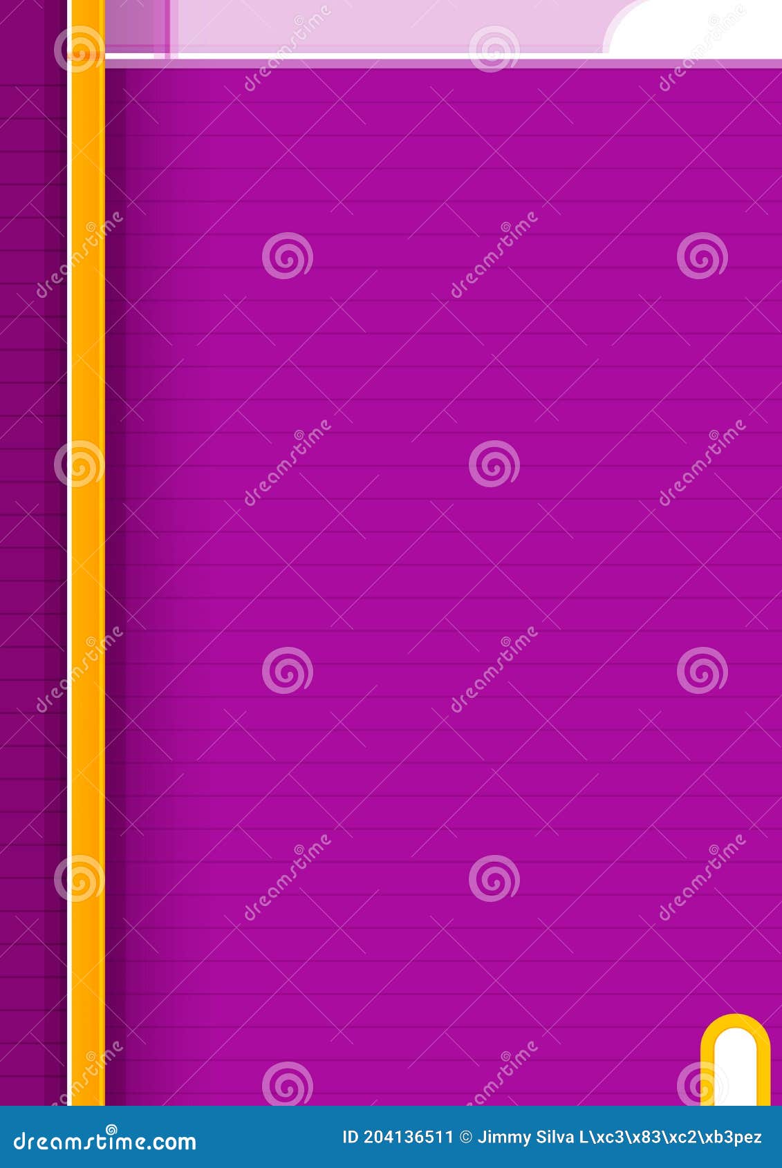 The Most Beautiful Illustration of a Notebook Sheet Stock Illustration ...