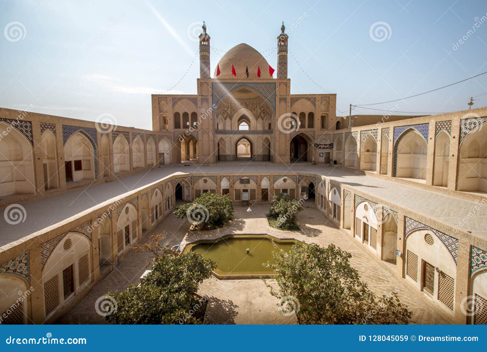 Mosquee in Kashan stock image. Image of architechture - 128045059