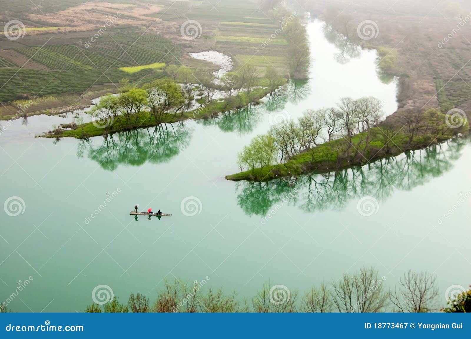 Most Beautiful Scenery in Rural China Stock Image - Image of green ...