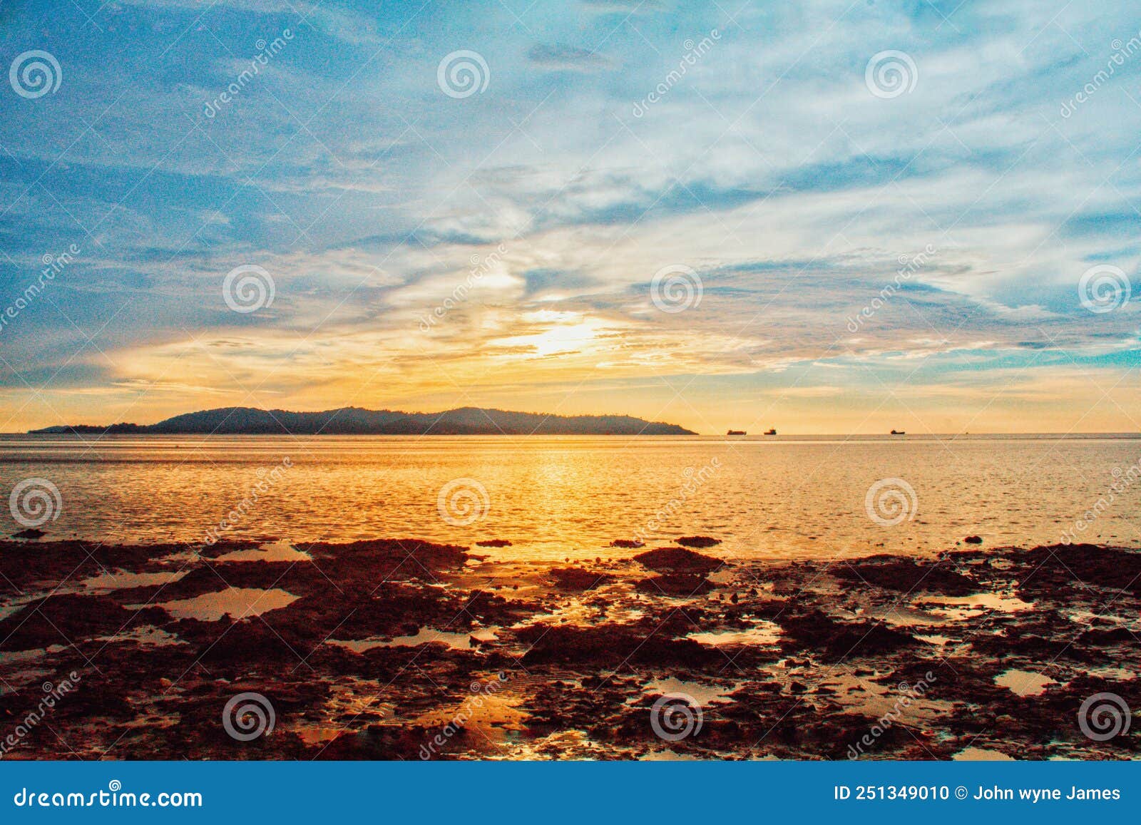 Most Beautiful during Sunset in Likas Bay Stock Photo - Image of sunset ...