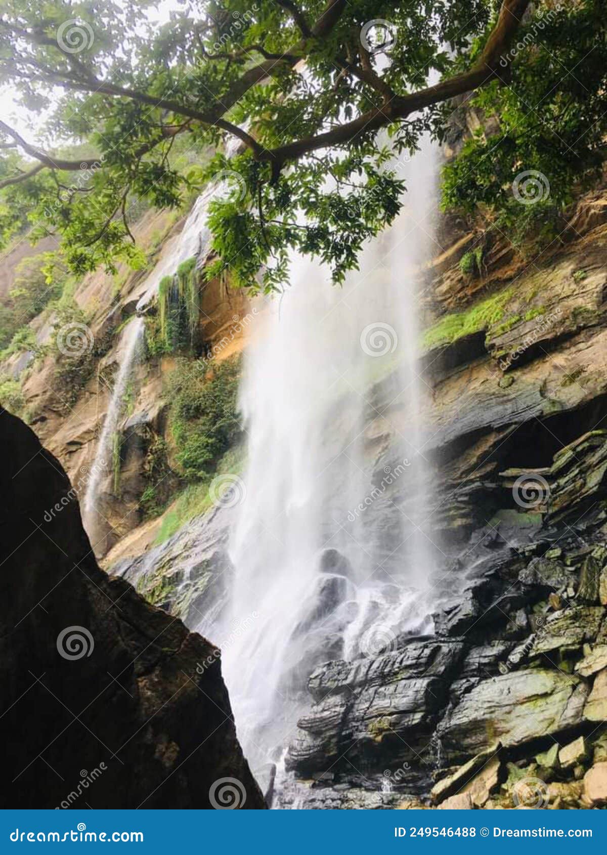 The Most Beautiful Waterfall in Sri Lanka Stock Photo - Image of lanka ...