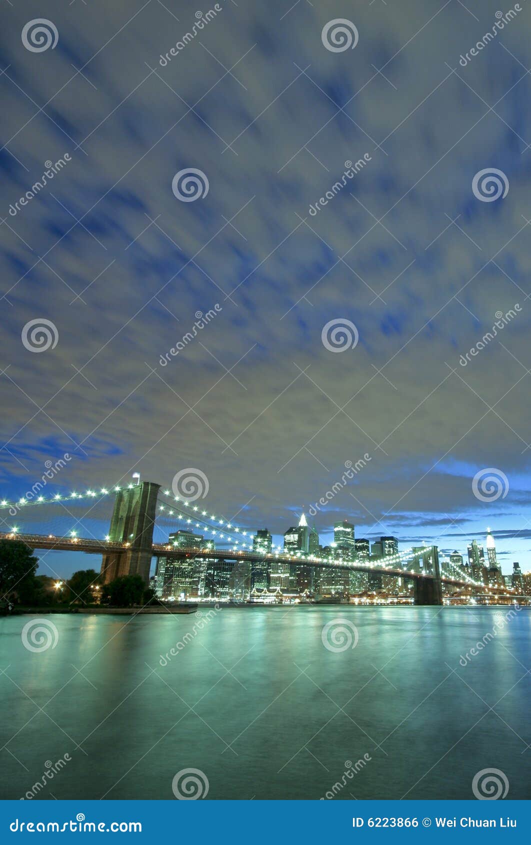 Most Brooklyn, nowy jork zdjęcie stock. Obraz złożonej z brooklyn - 6223866