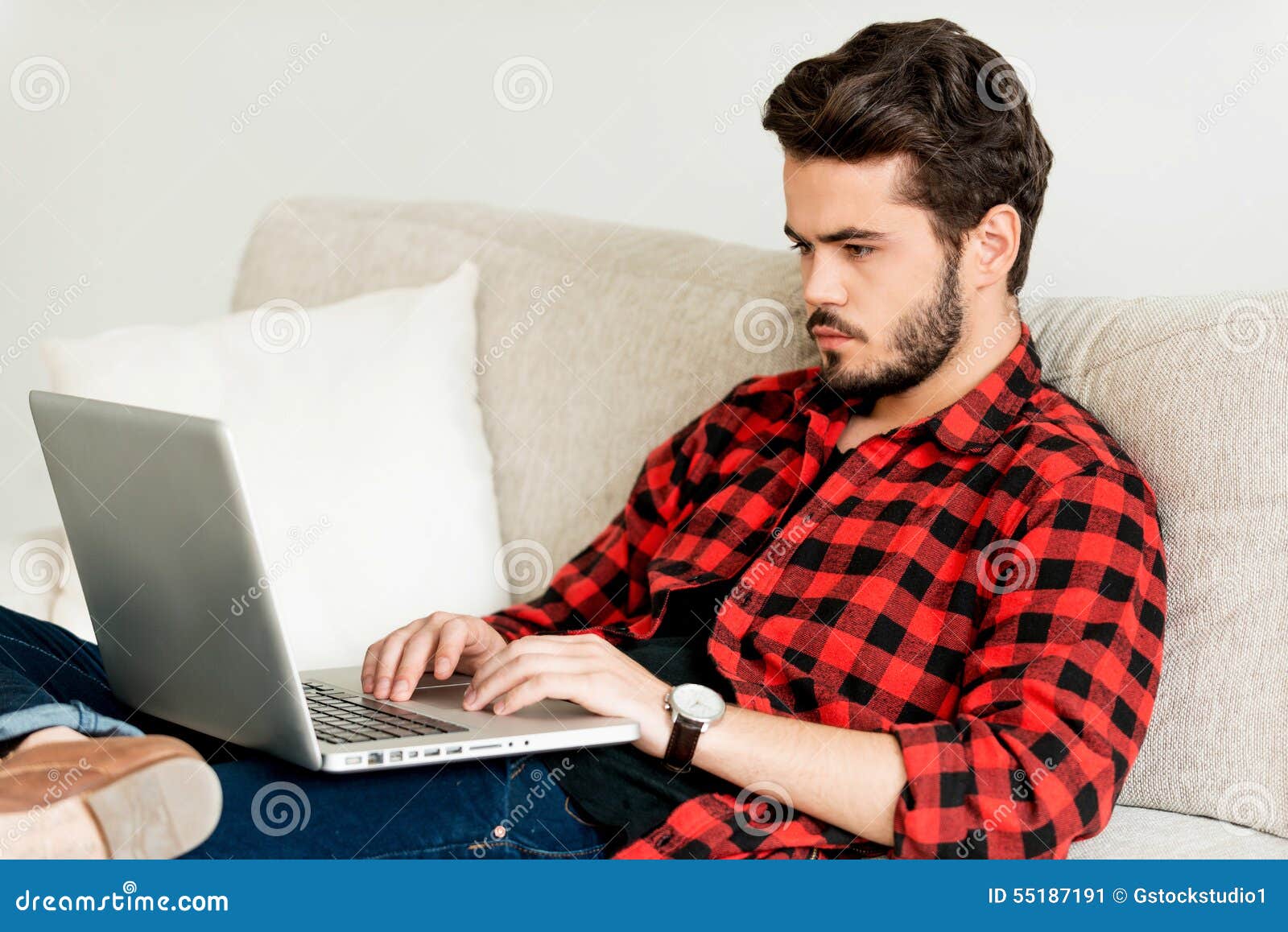 The Most Comfortable Place for Work. Stock Image - Image of freshness ...
