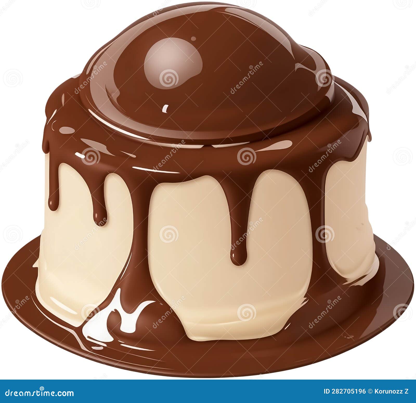 The Most Delicious a Real Pudding Stock Photo - Illustration of eatable ...