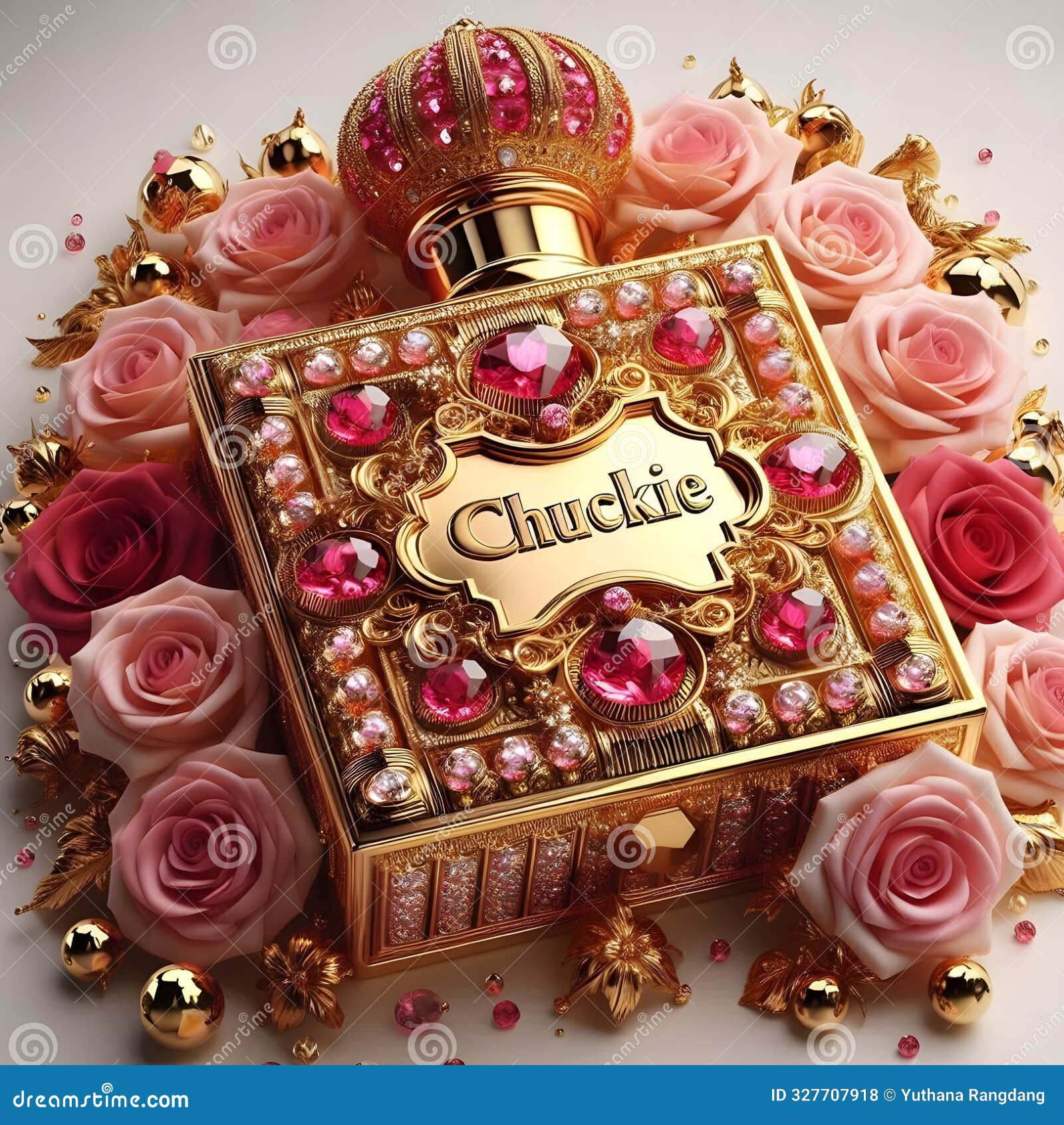 The Most Expensive Perfume in the World. Stock Illustration ...