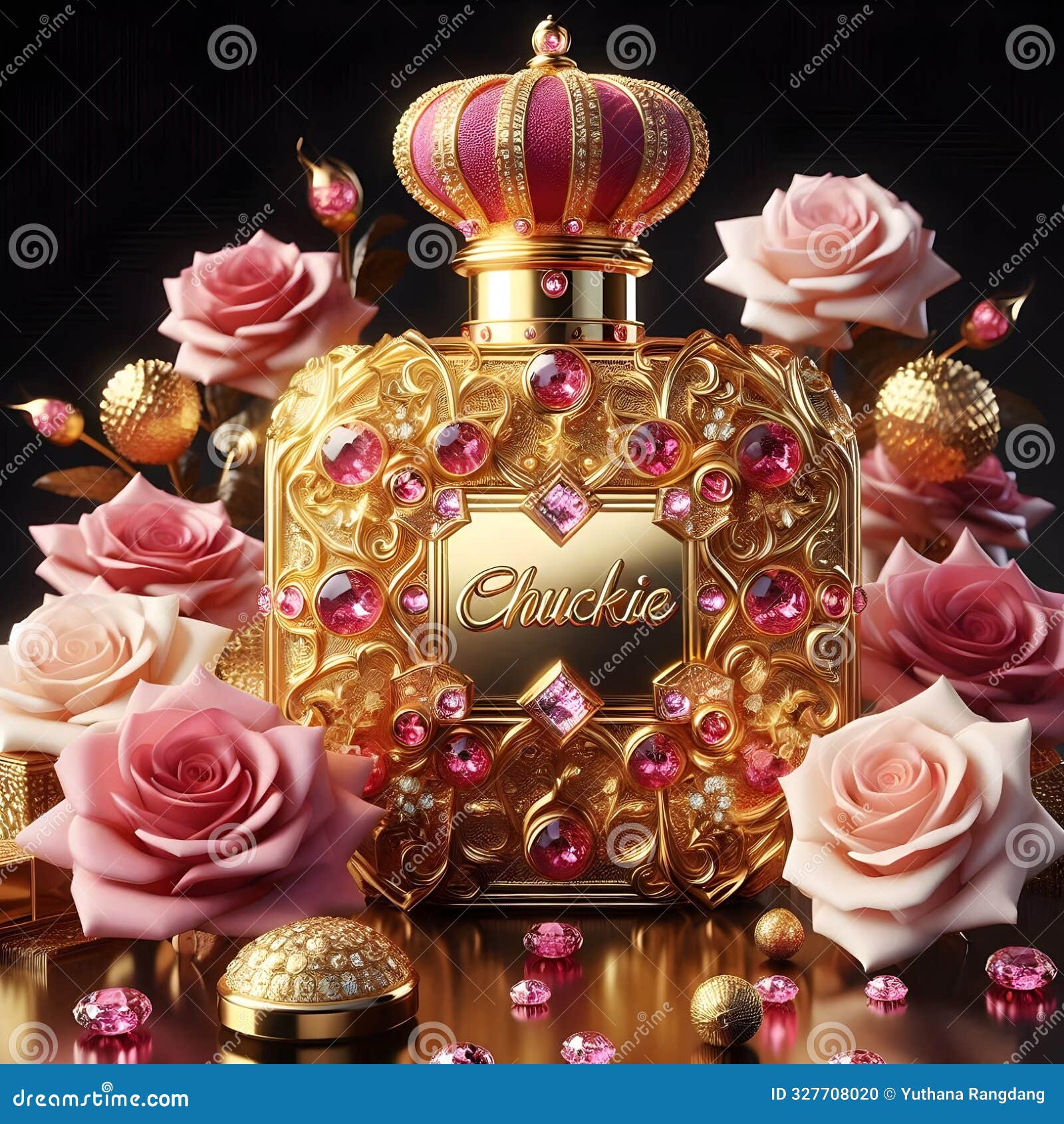 The Most Expensive Perfume in the World. Stock Illustration ...