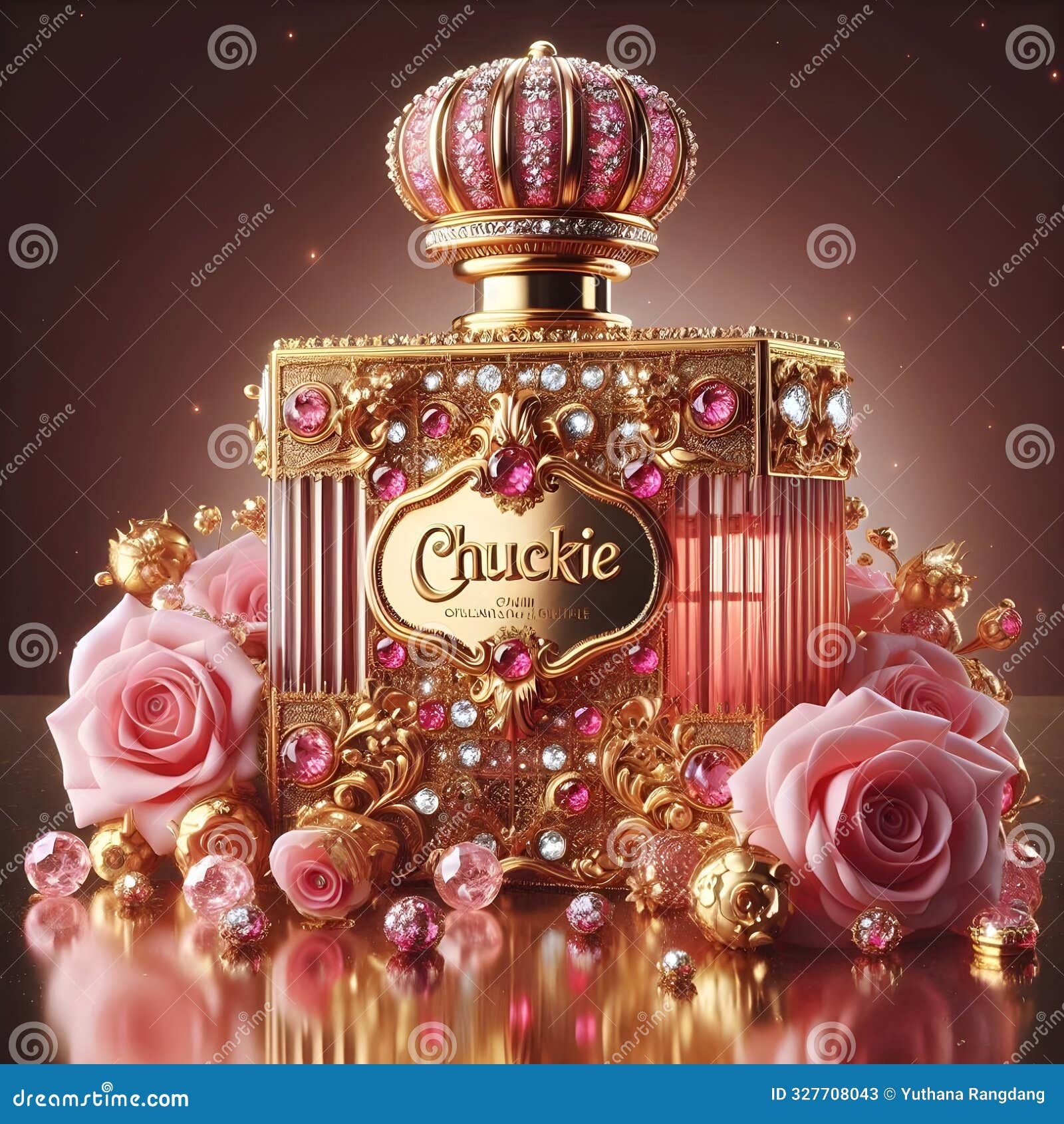 The Most Expensive Perfume in the World. Stock Illustration ...