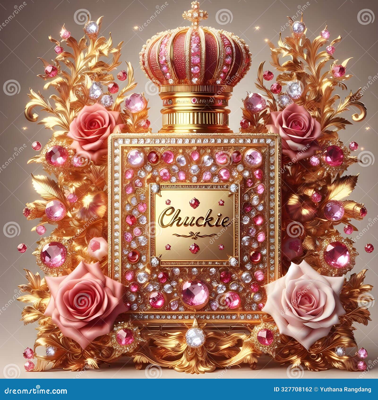The Most Expensive Perfume in the World. Stock Illustration ...