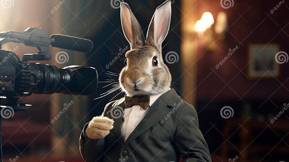 The Most Famous Rabbit in the World, Streaming Stock Image - Image of ...