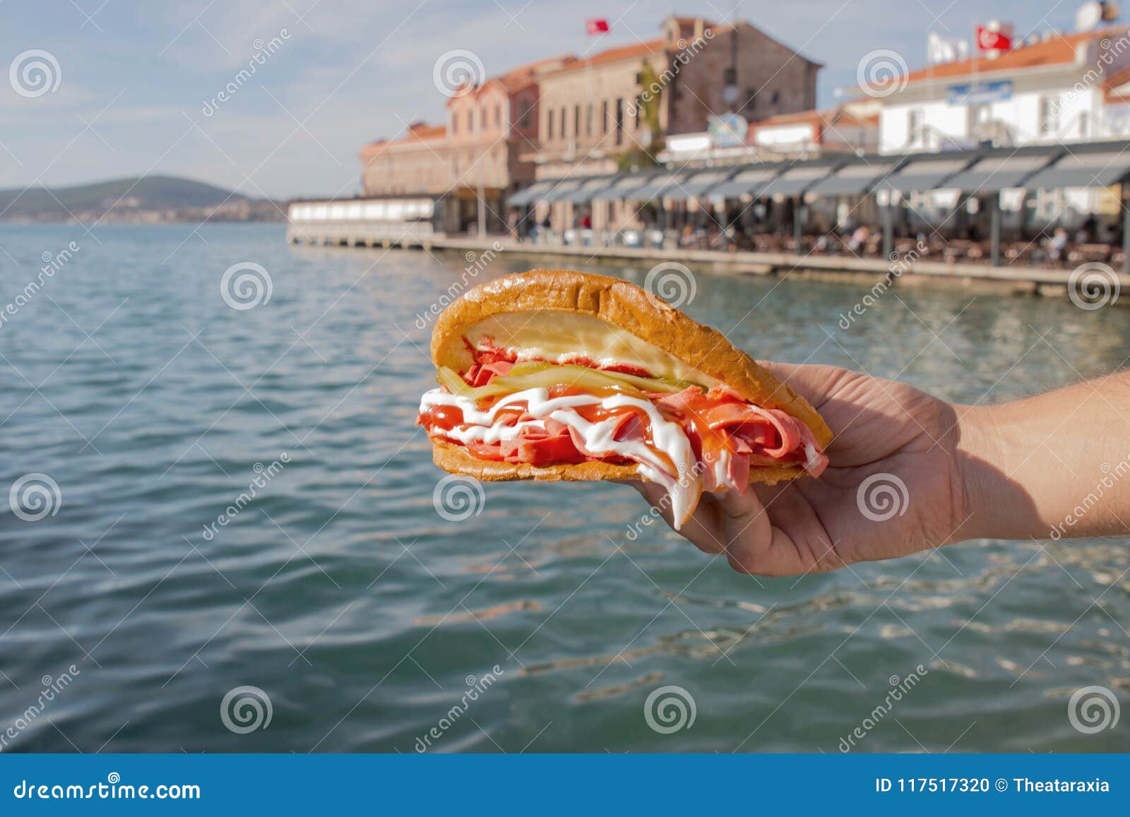 The Most Famous Toast of Turkey; Ayvalik Toast Stock Photo - Image of ...