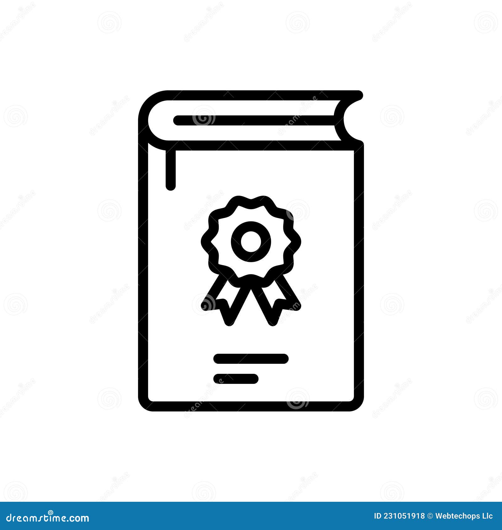 Black Line Icon for Most, Majority and Major Stock Illustration ...
