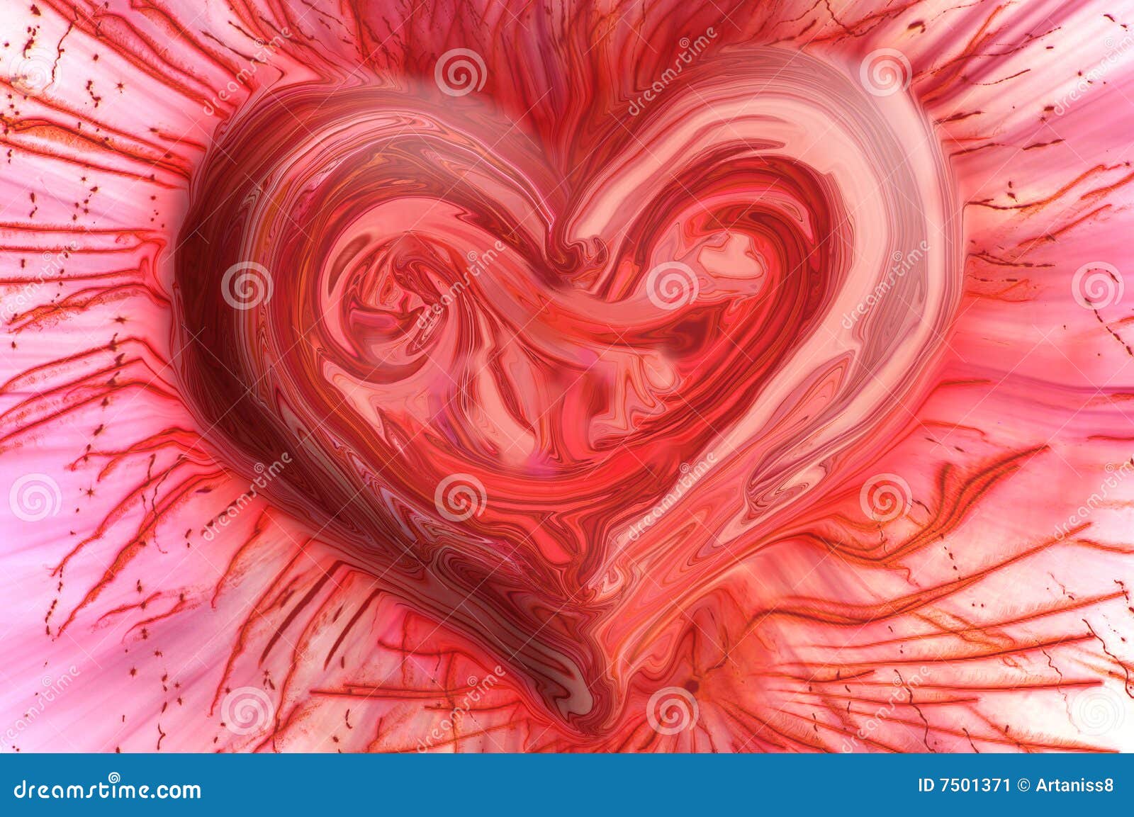 Most passionate heart stock illustration. Illustration of valentine ...
