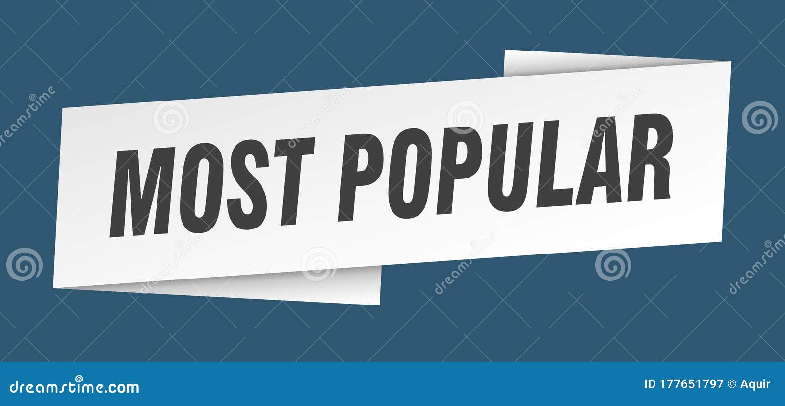 Most Popular Banner Template. Most Popular Ribbon Label Stock Vector ...