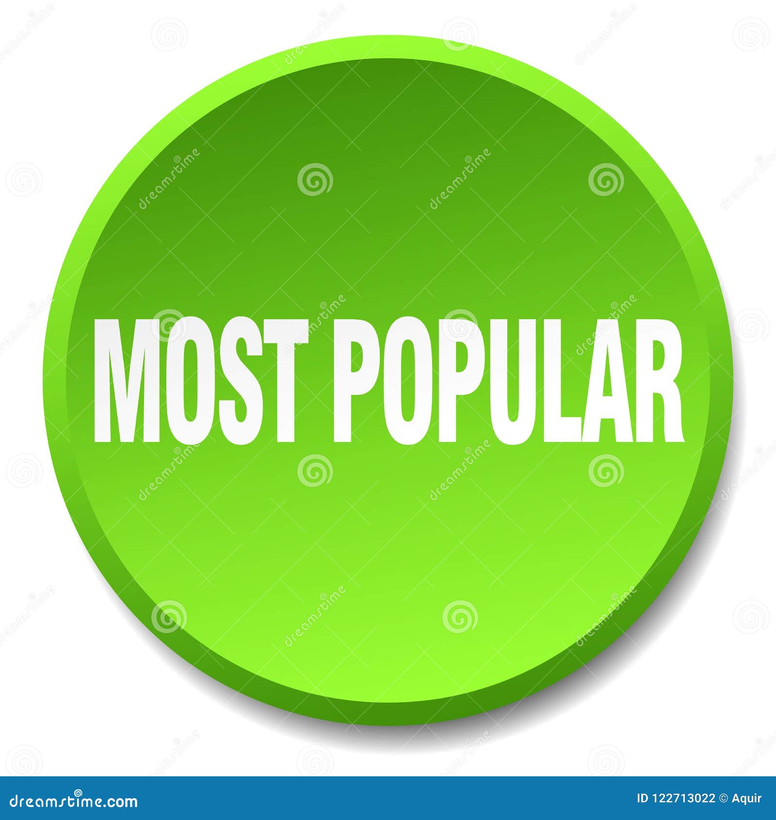 Most popular button stock vector. Illustration of template - 122713022