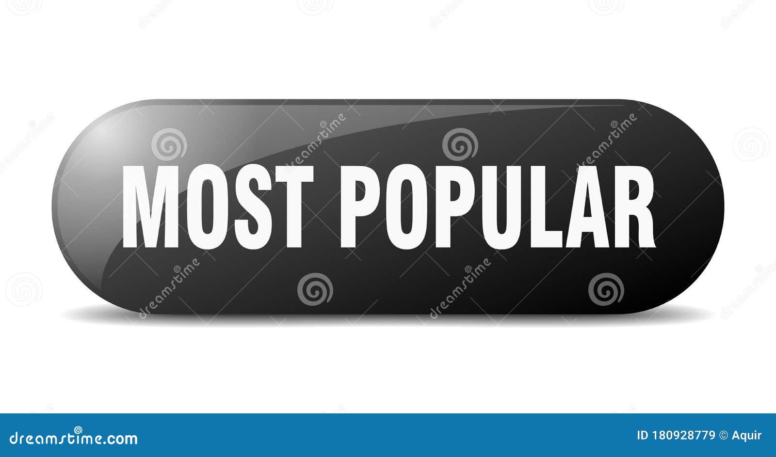 Most Popular Button. Most Popular Sign. Key. Push Button Stock Vector ...
