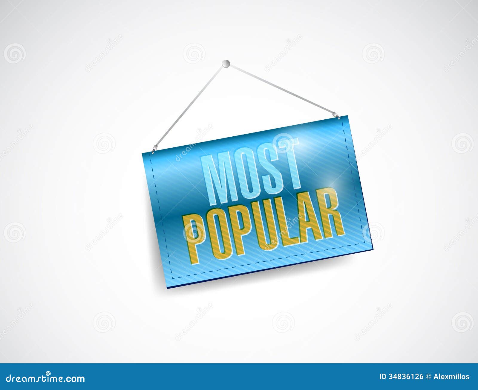 Most Popular Hanging Banner Illustration Design Stock Illustration ...