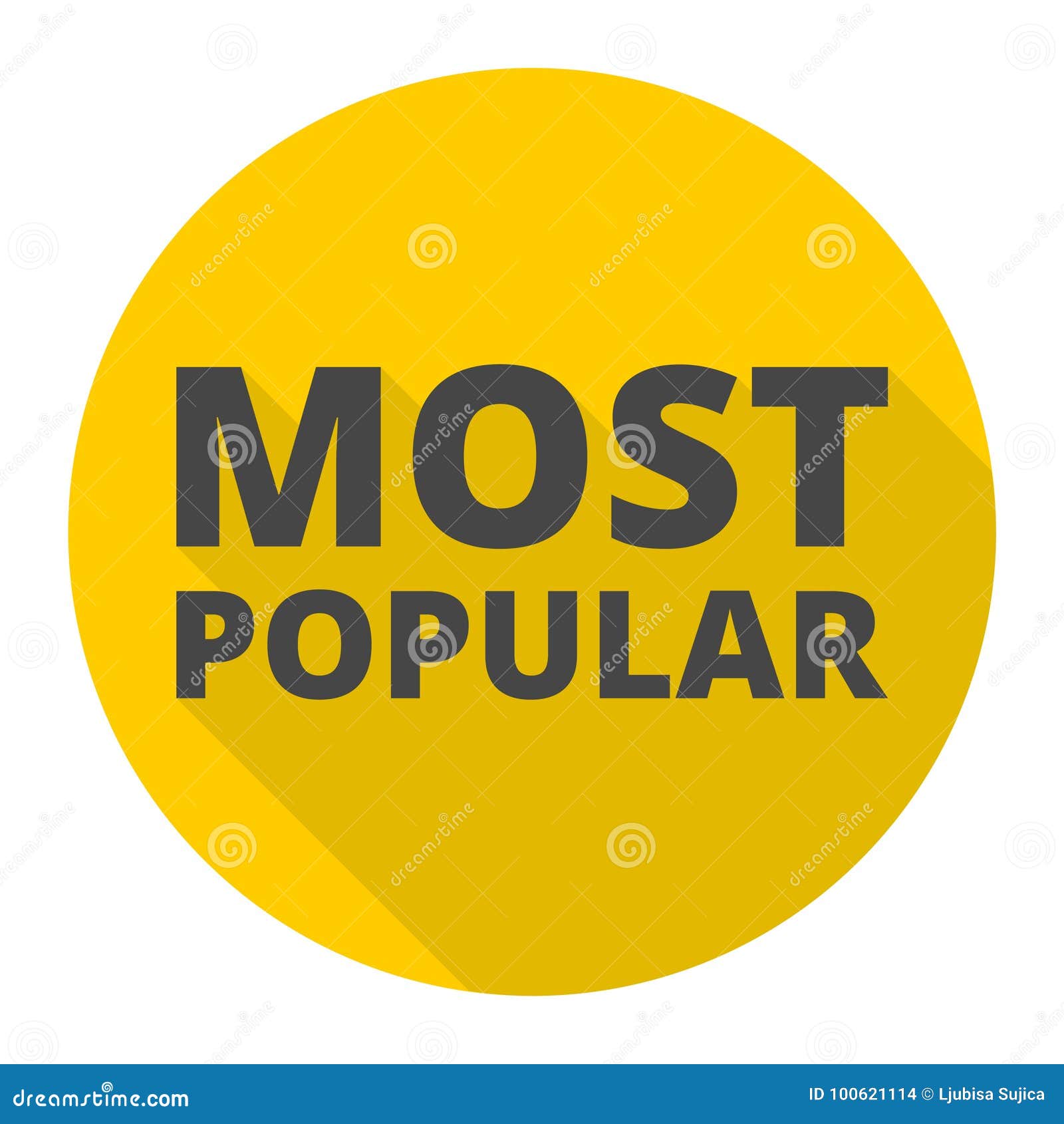 Most Popular icon stock vector. Illustration of customer - 100621114