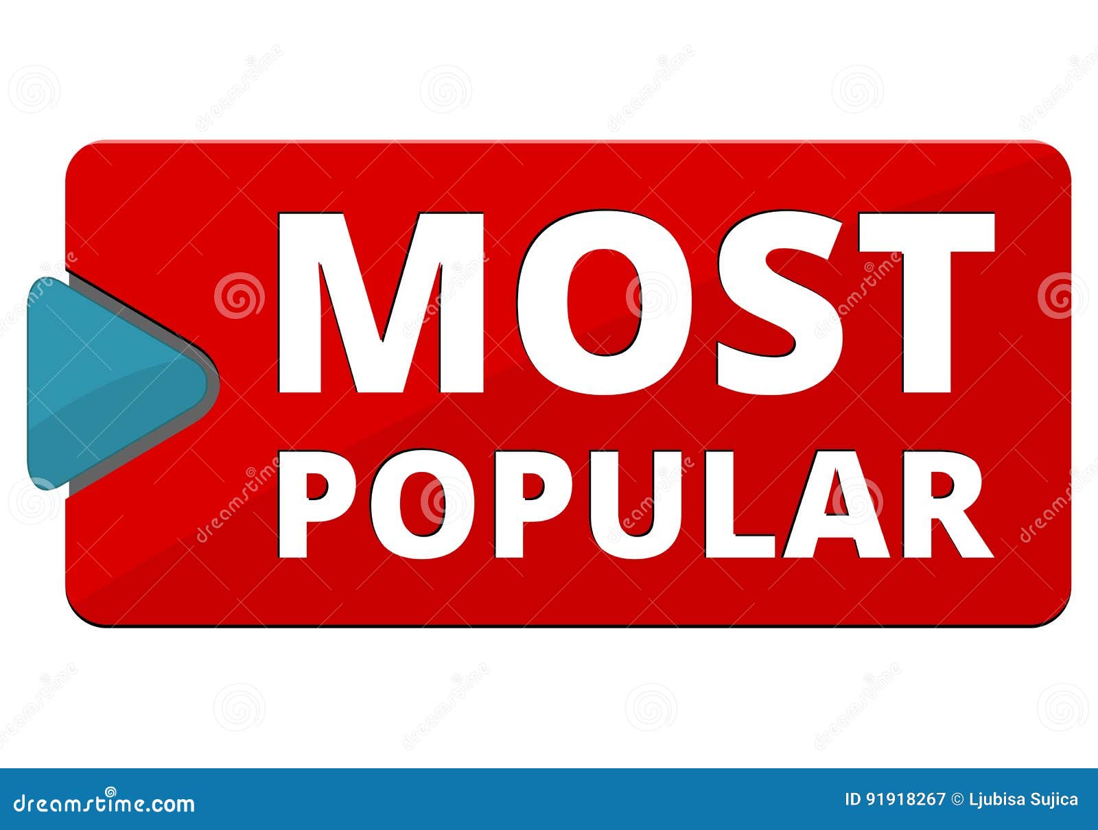 Most Popular Sign, Button, Icon Stock Vector - Illustration of stamp ...