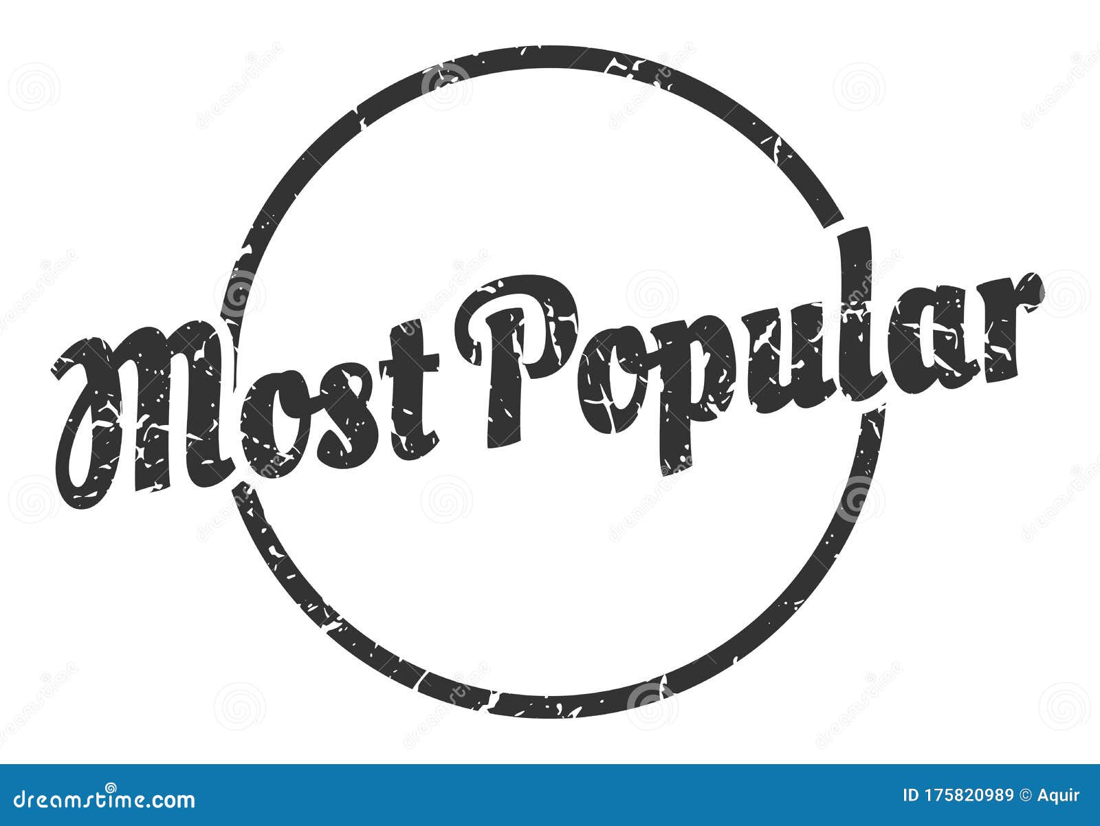 Most Popular Sign. Most Popular Round Vintage Stamp Stock Vector ...