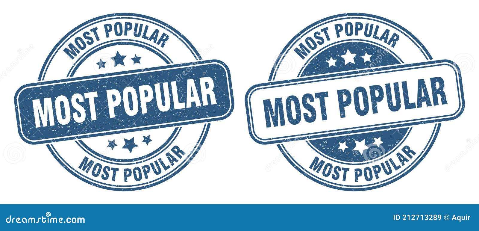 Most Popular Stamp. Most Popular Label. Round Grunge Sign Stock Vector ...