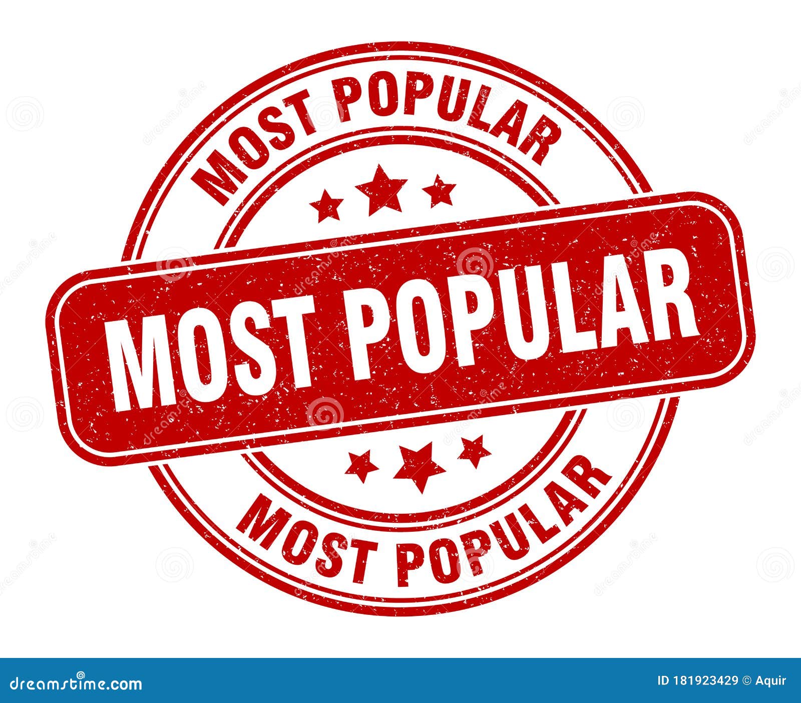 Most Popular Stamp. Most Popular Round Grunge Sign Stock Vector ...