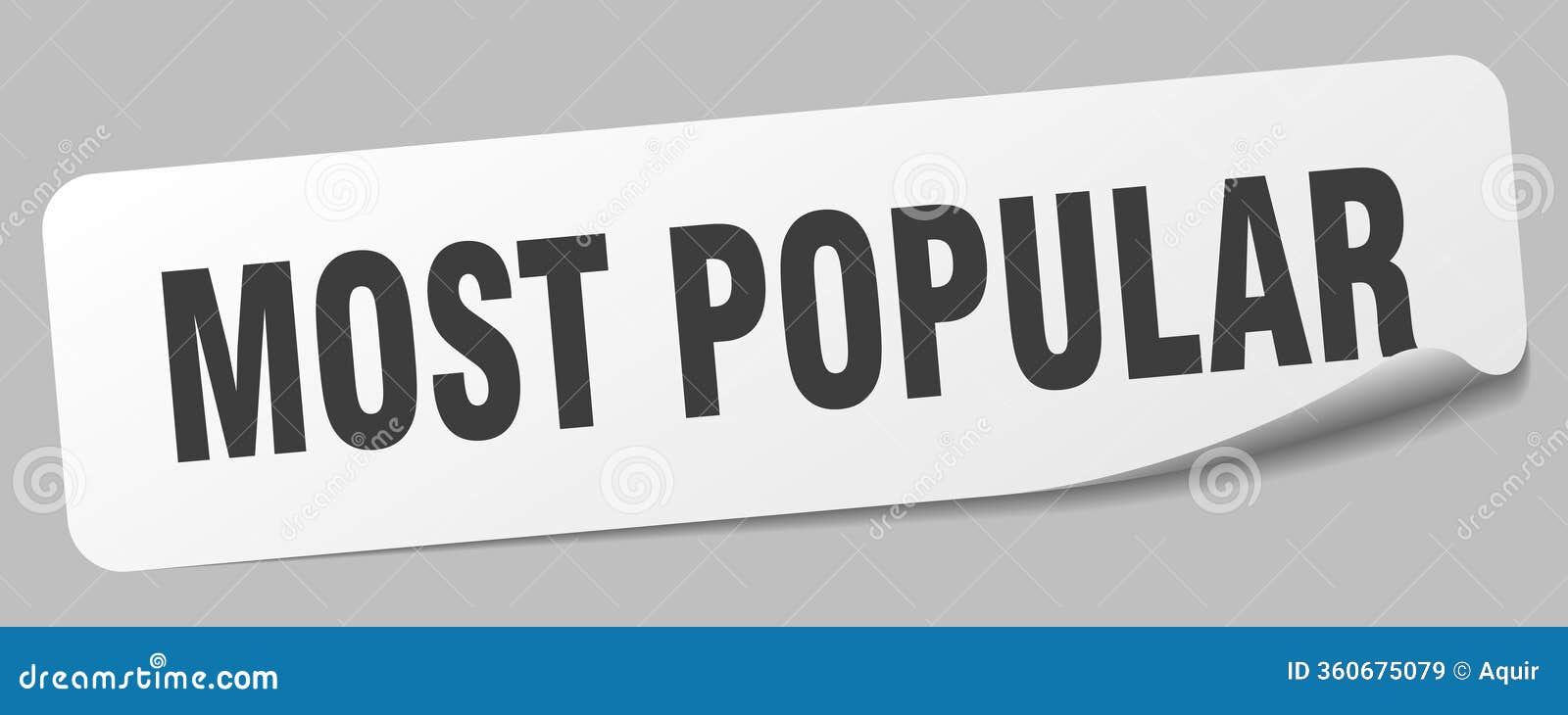 Most Popular Sticker. Most Popular Label Stock Vector - Illustration of ...