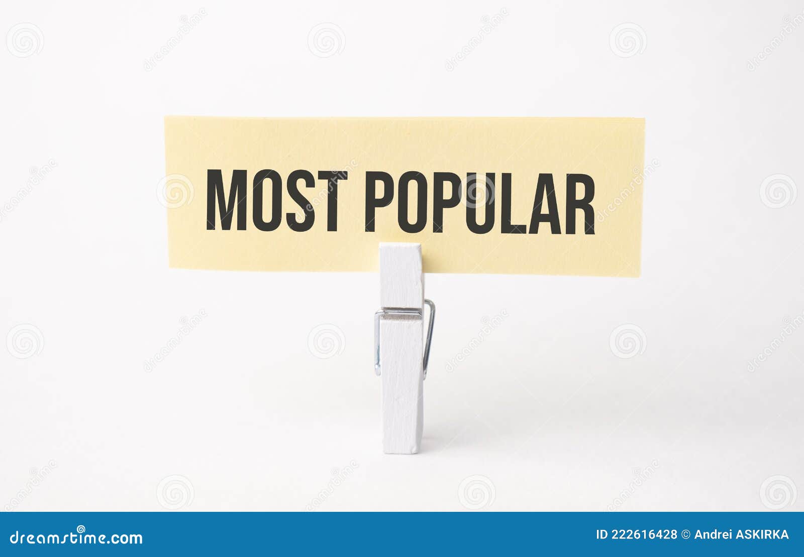 Most Popular Text on Paper. on White Background Stock Photo - Image of ...