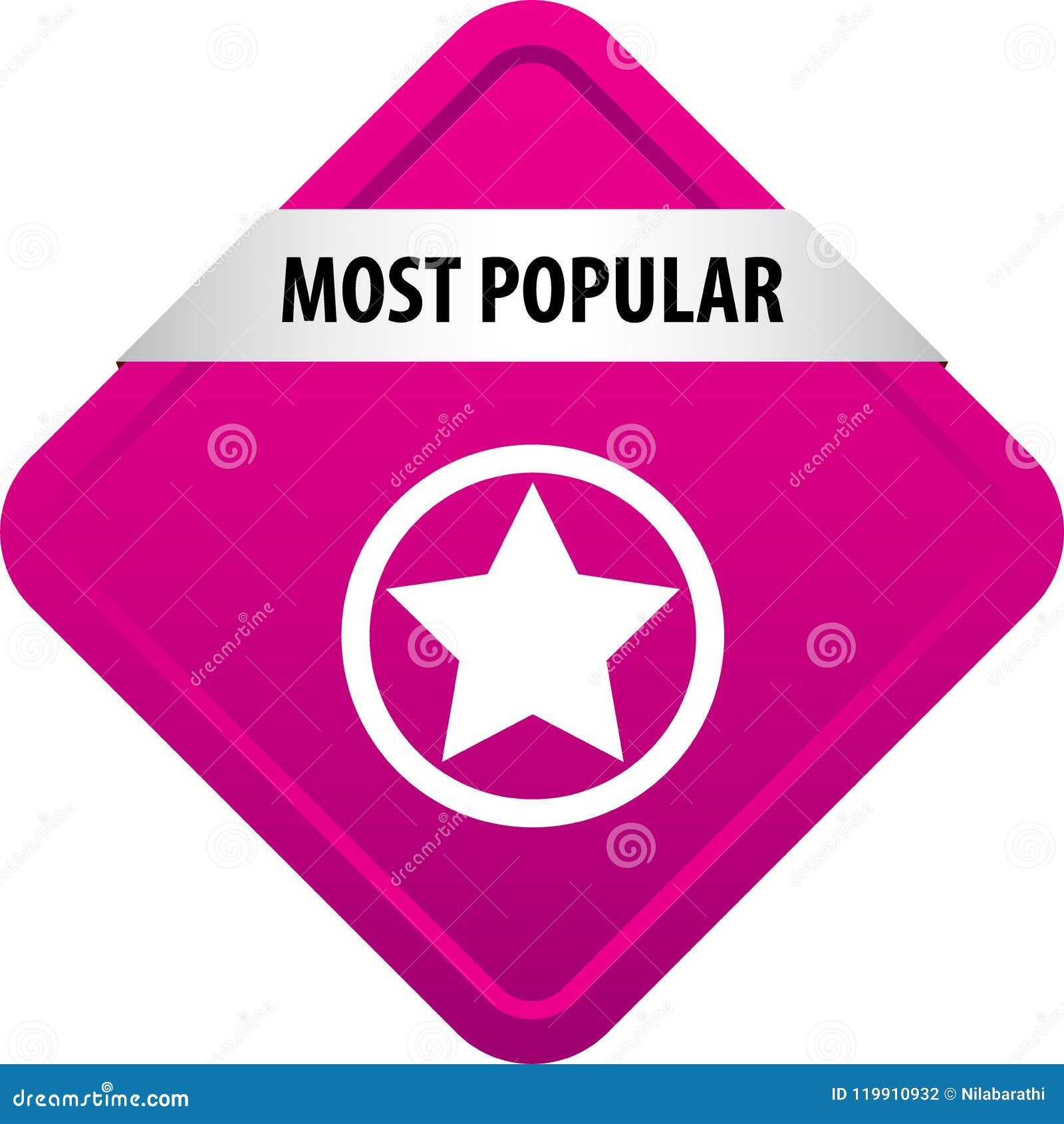 Most popular web button stock illustration. Illustration of choose ...