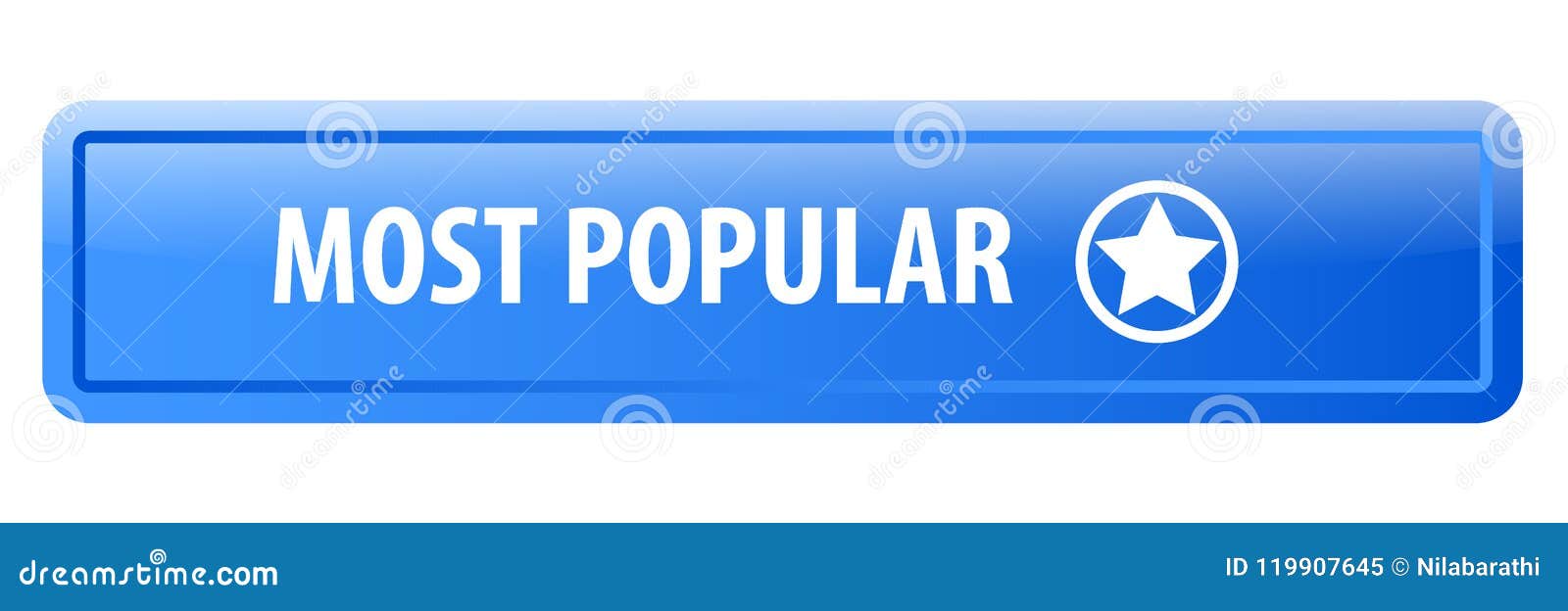 Most popular web button stock illustration. Illustration of business ...