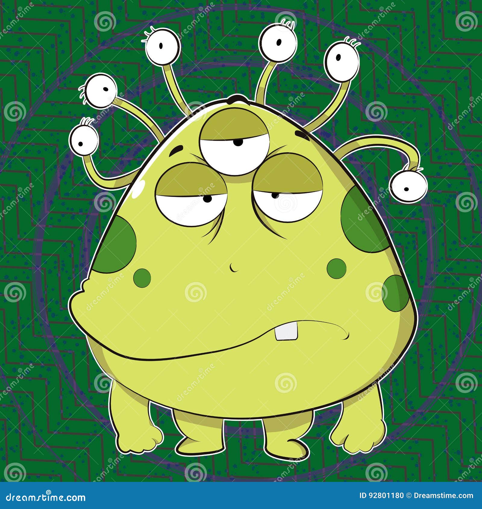 The Most Ugly Alien Ever stock illustration. Illustration of humanoid ...