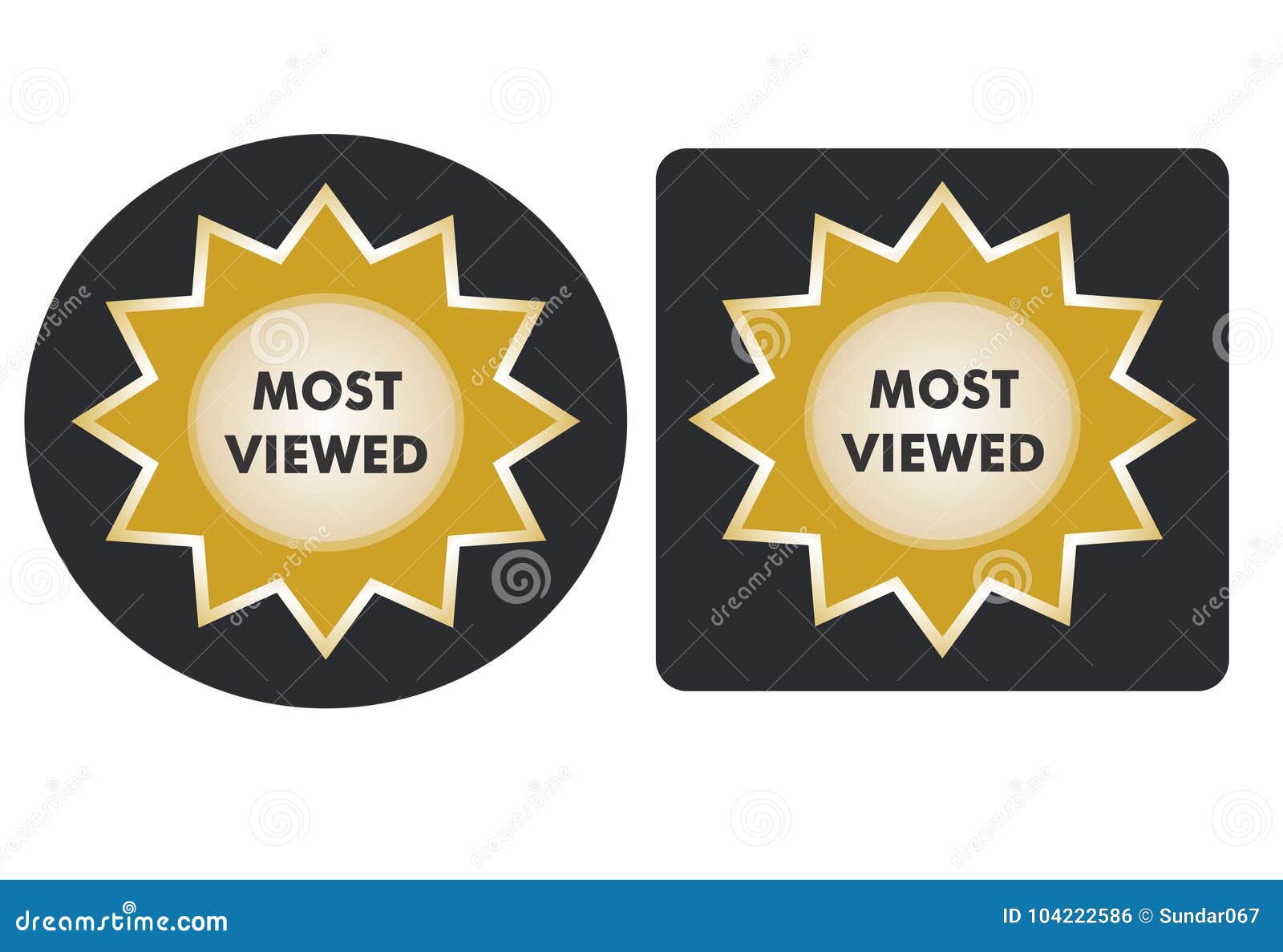 Most Viewed Sign Icon. Most Watched Symbol Stock Vector - Illustration ...