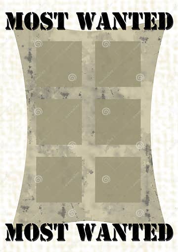 Most wanted poster stock illustration. Illustration of gang - 12138338
