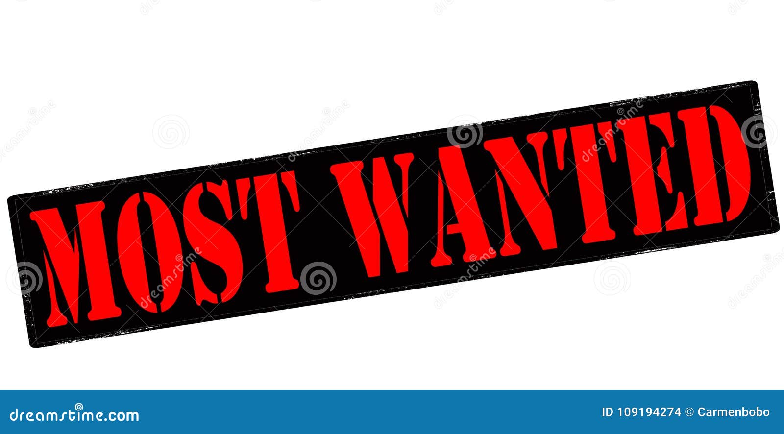Most wanted stock illustration. Illustration of rubber - 109194274