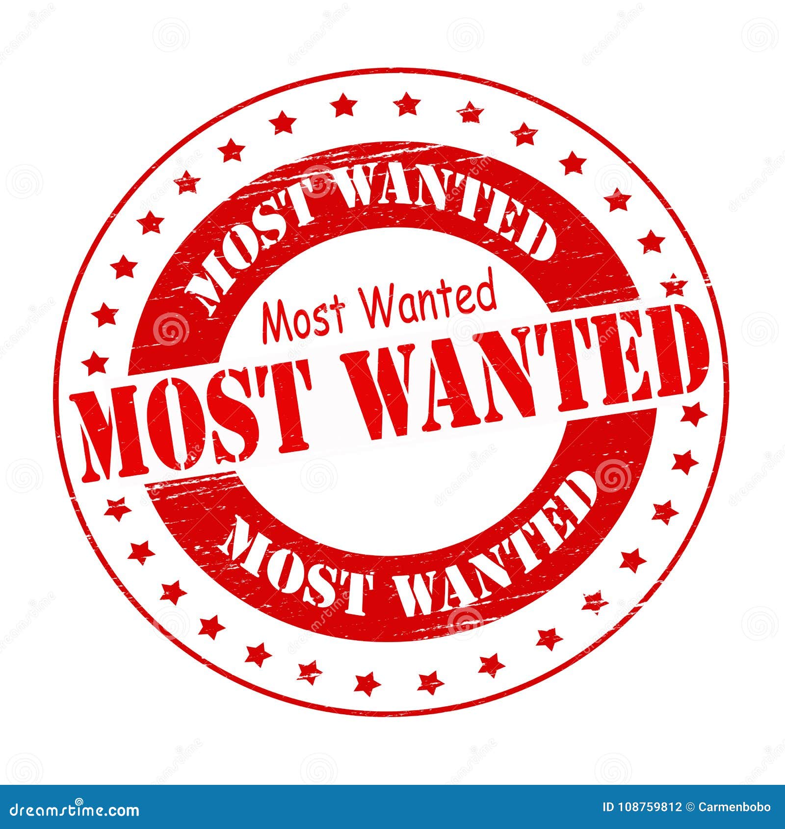 Most wanted stock illustration. Illustration of symbol - 108759812
