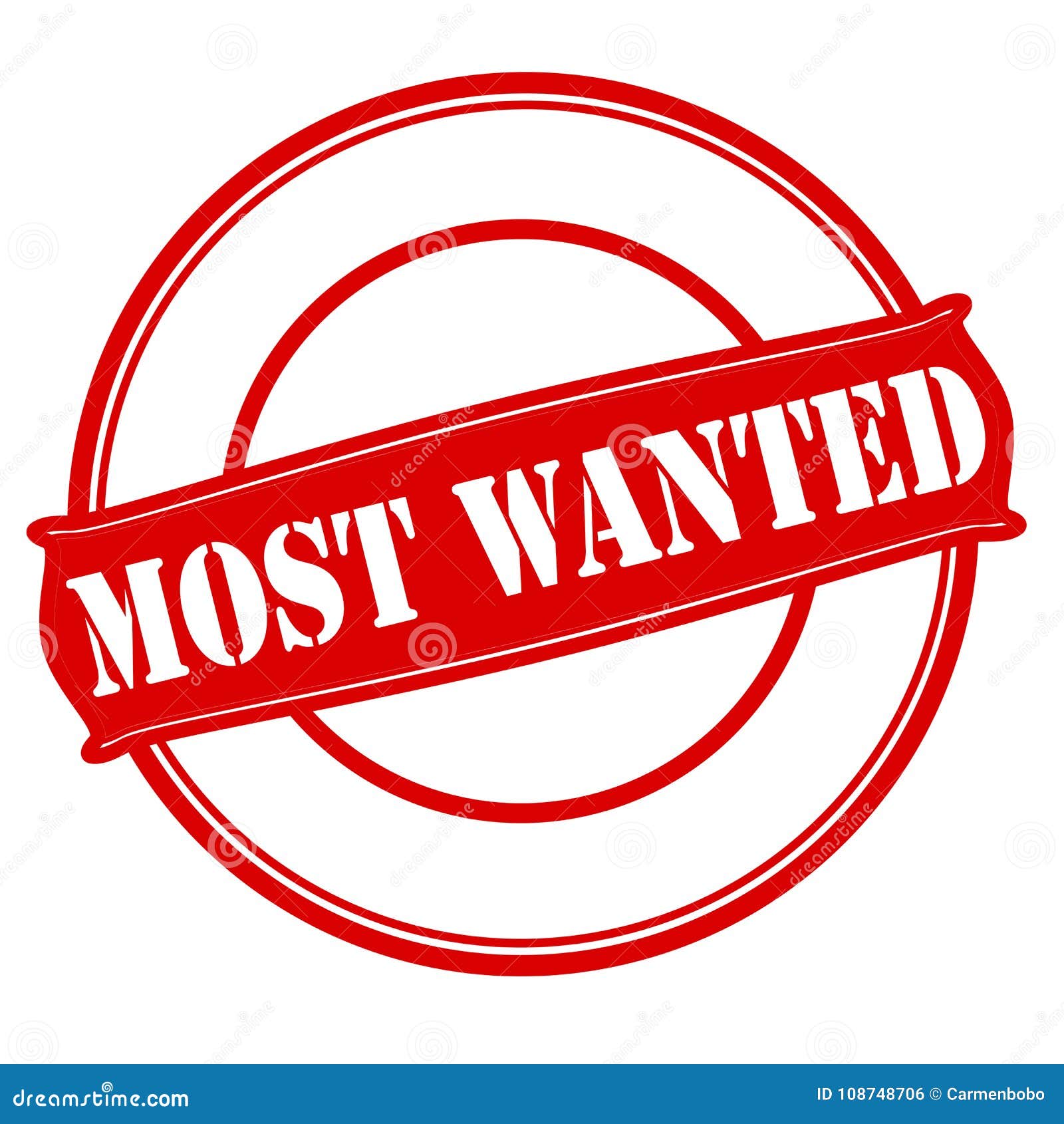 Most wanted stock illustration. Illustration of concept - 108748706