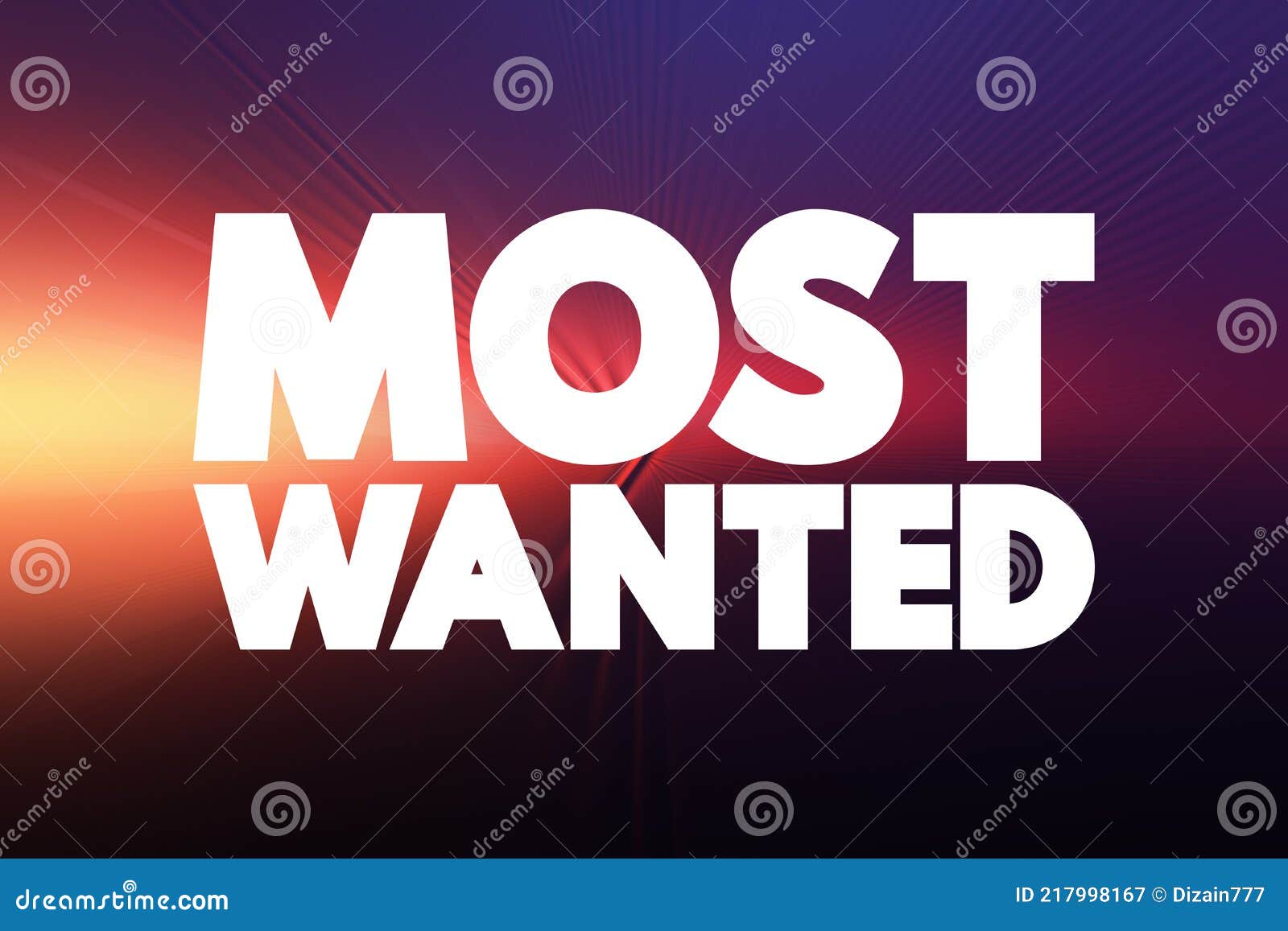 Most Wanted Text Quote, Concept Background Stock Illustration ...
