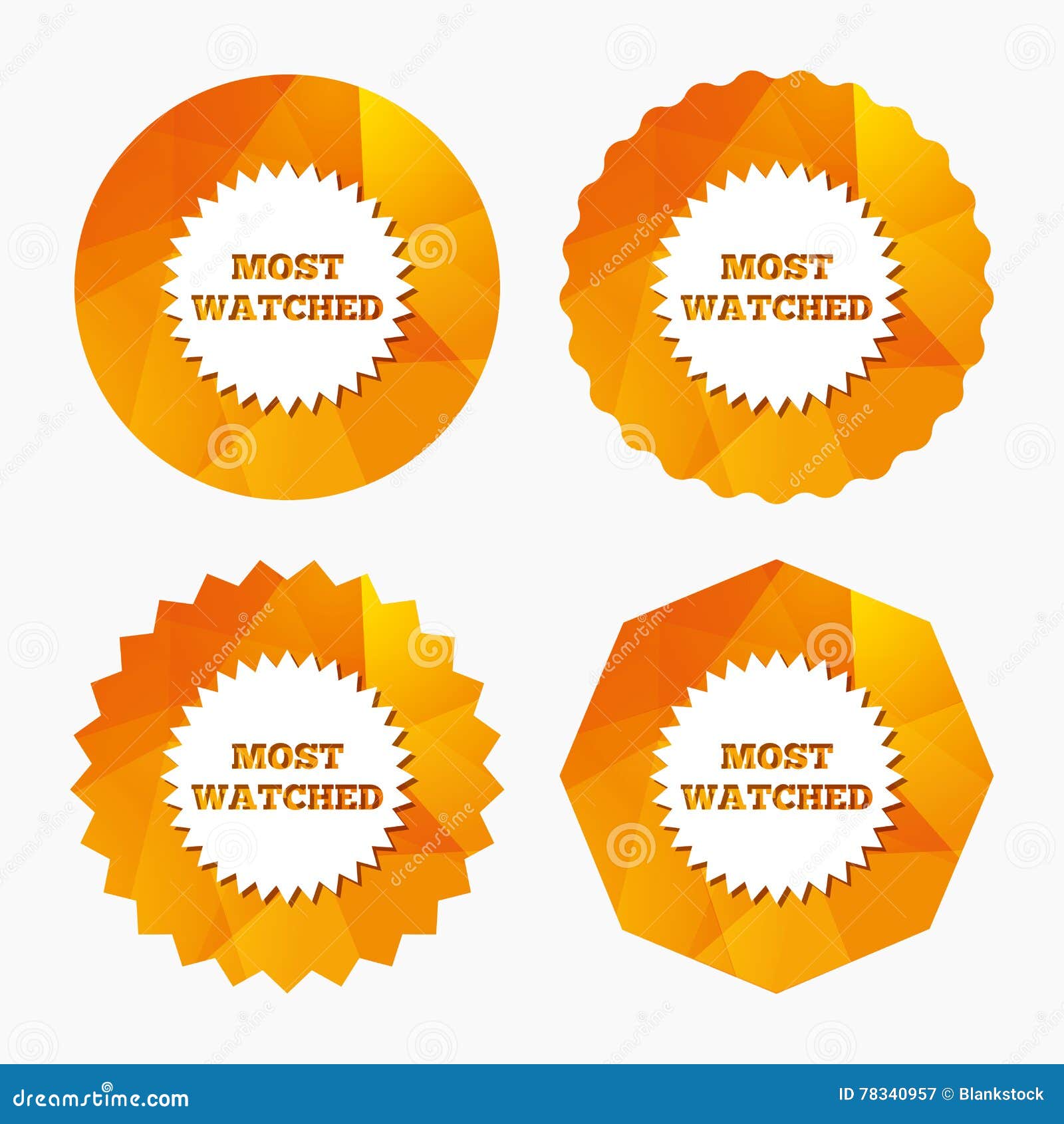 Most Watched Sign Icon. Most Viewed Symbol Stock Vector - Illustration ...