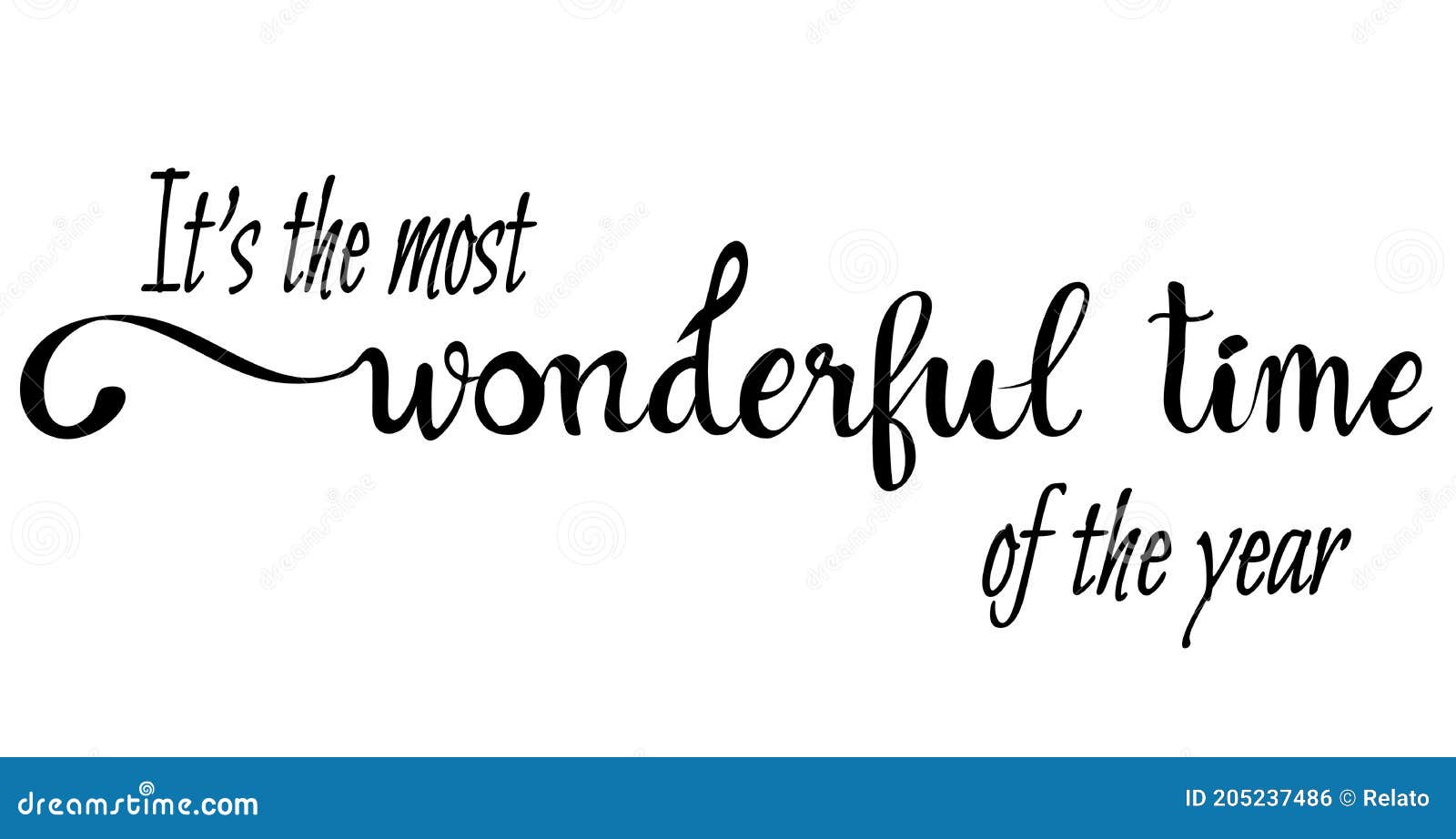 It Is The Most Wonderful Time Of The Year Stock Vector Illustration