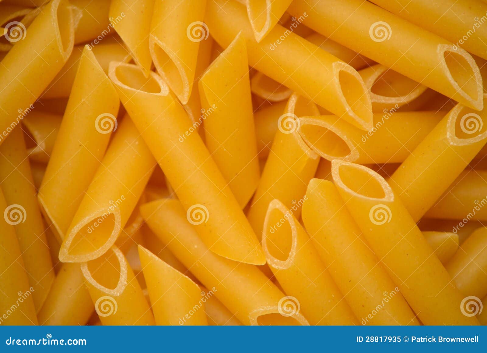 Mostaccioli stock image. Image of bucatini, pasta, yellow - 28817935