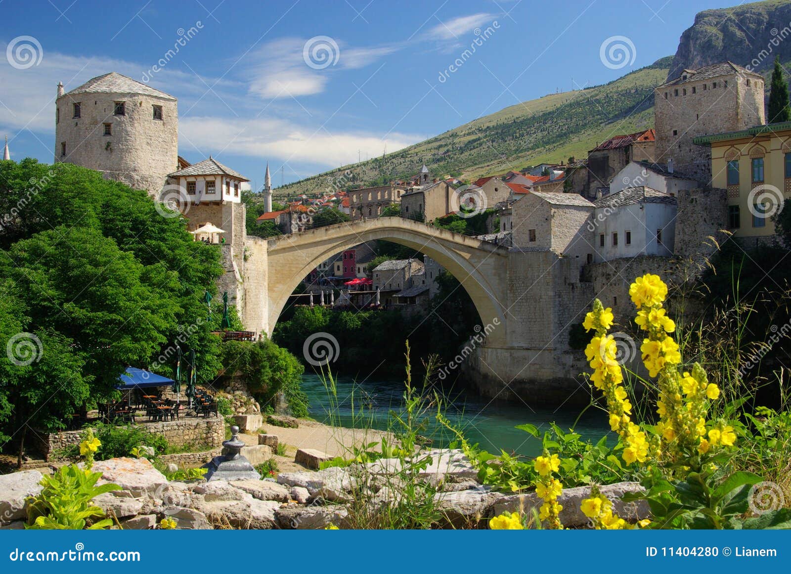 Mostar stock photo. Image of neretwa, yellow, flower - 11404280