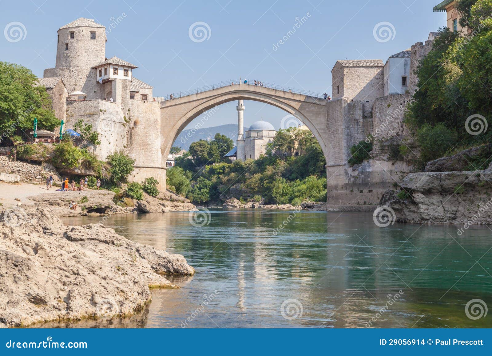Mostar stock photo. Image of river, destination, landmark - 29056914